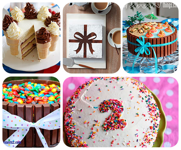 5 tartas de cumpleaños súper fáciles - Pequeocio 5 tartas de cumpleaños súper fáciles - Pequeocio