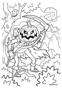 15 dibujos de calabazas de Halloween para colorear - Pequeocio