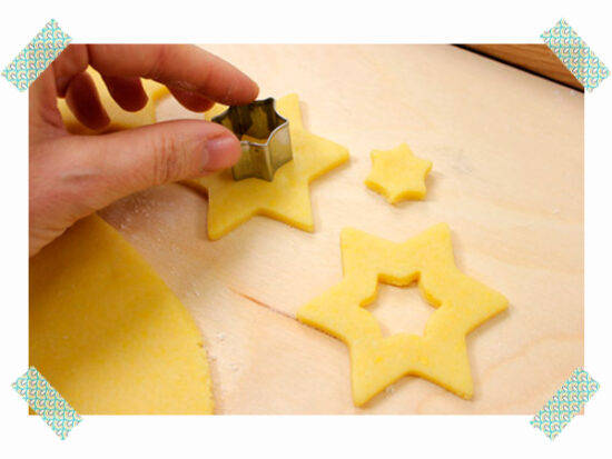 Galletas de Navidad en forma de estrella