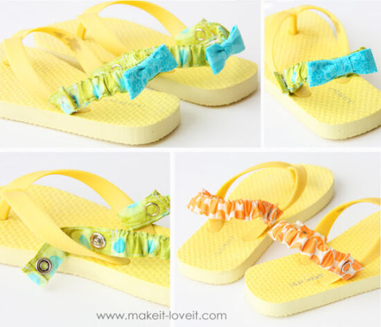 Manualidades originales, 6 chanclas personalizadas - Pequeocio