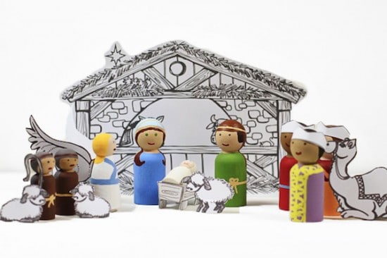 6 Belenes fáciles para hacer con los niños - Pequeocio
