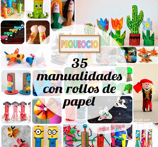 35 manualidades con rollos de papel | Pequeocio.com