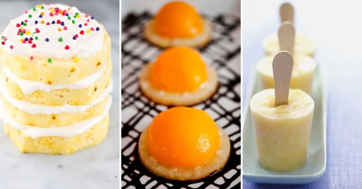 Postres con piña - Pequeocio