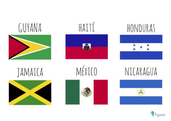 Banderas del mundo para imprimir gratis - Pequeocio