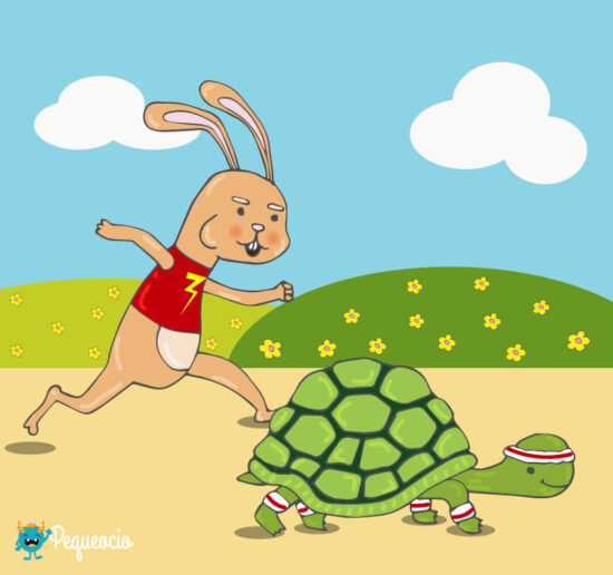 La liebre y la tortuga - Pequeocio