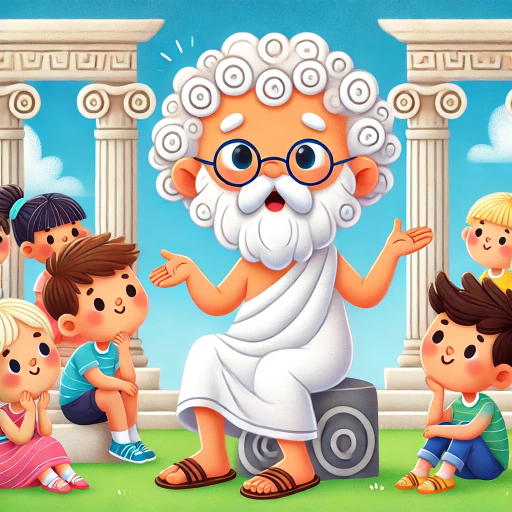 Sócrates: El filósofo que cambió el mundo con sus preguntas - Pequeocio