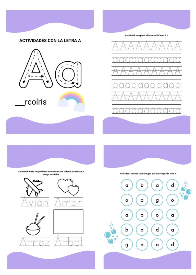 Palabras con A: +250 ejemplos, caligrafía, ortografía y actividades ...