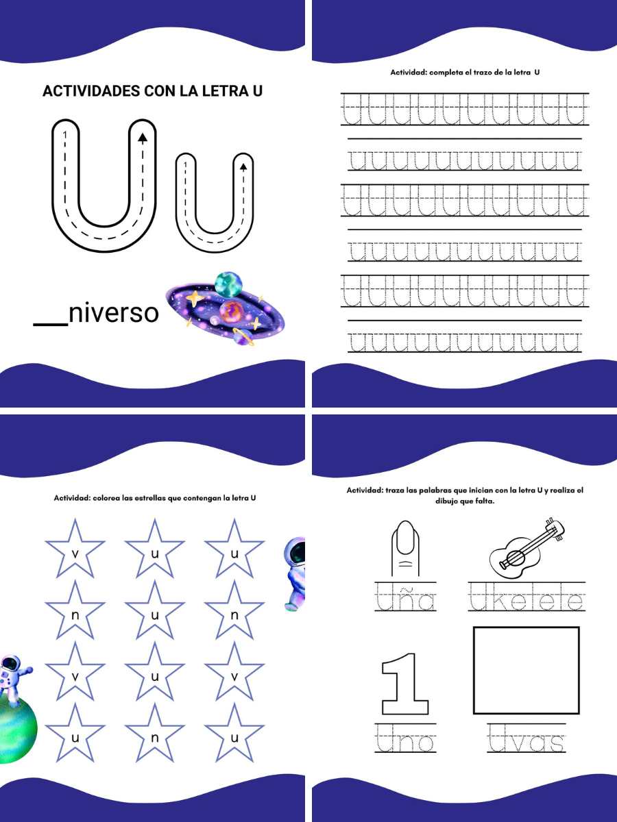 Palabras con U: 200 ejemplos con U inicial , intermedia y final - Pequeocio