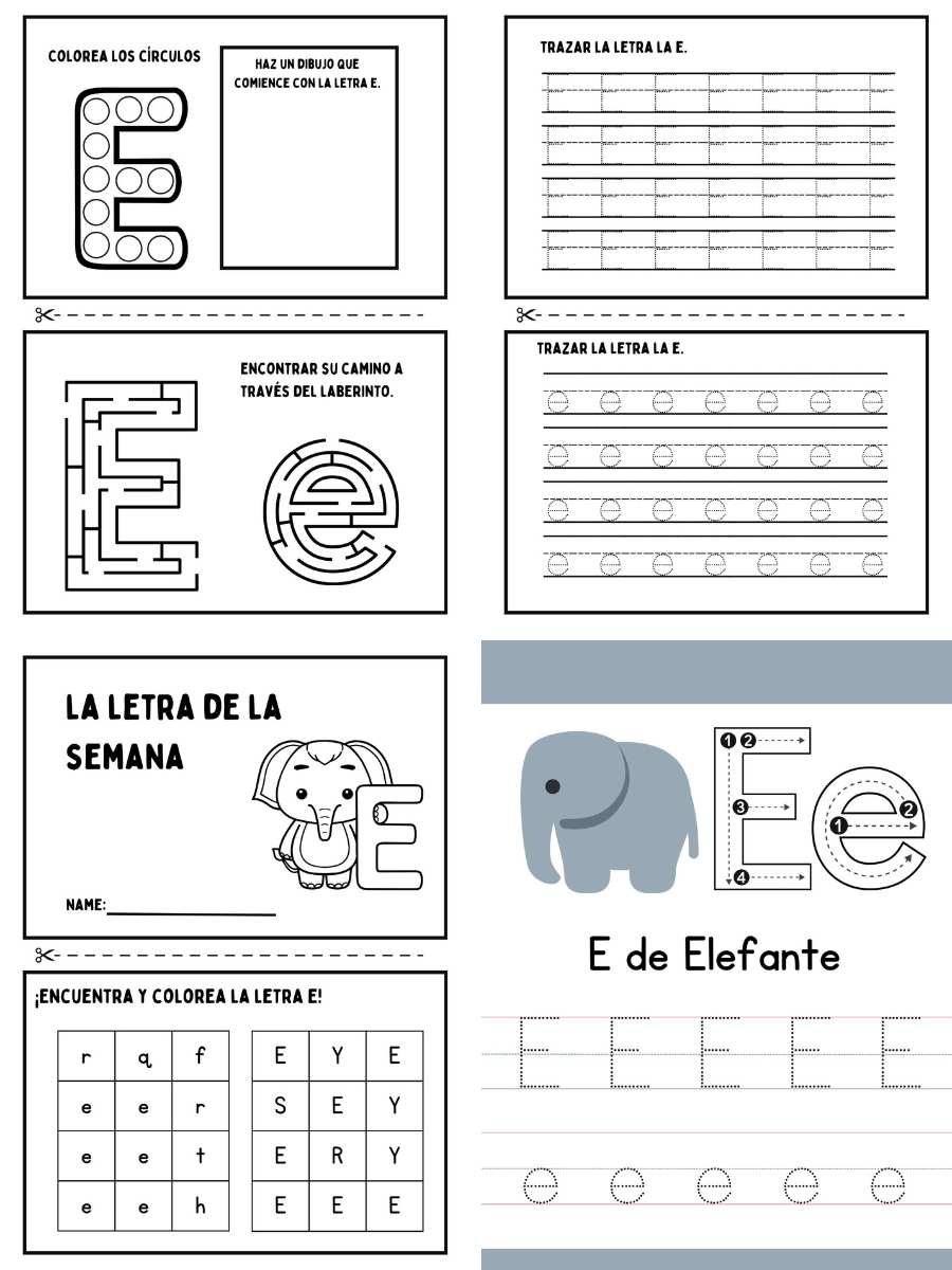 400 Palabras con E: ejemplos y ejercicios para dominar la letra - Pequeocio