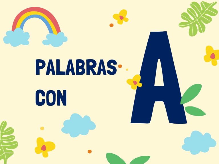 Palabras con A: +250 ejemplos, caligrafía, ortografía y actividades ...