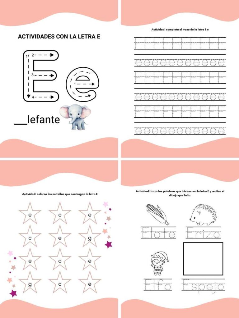 400 Palabras con E: ejemplos y ejercicios para dominar la letra - Pequeocio